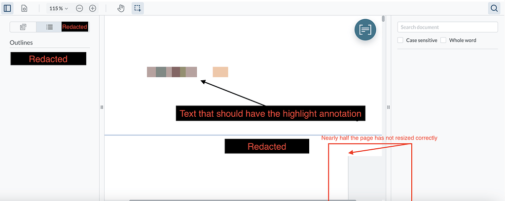 Webviewer fails to render document correctly on search panel open - Technical Support - Apryse ...