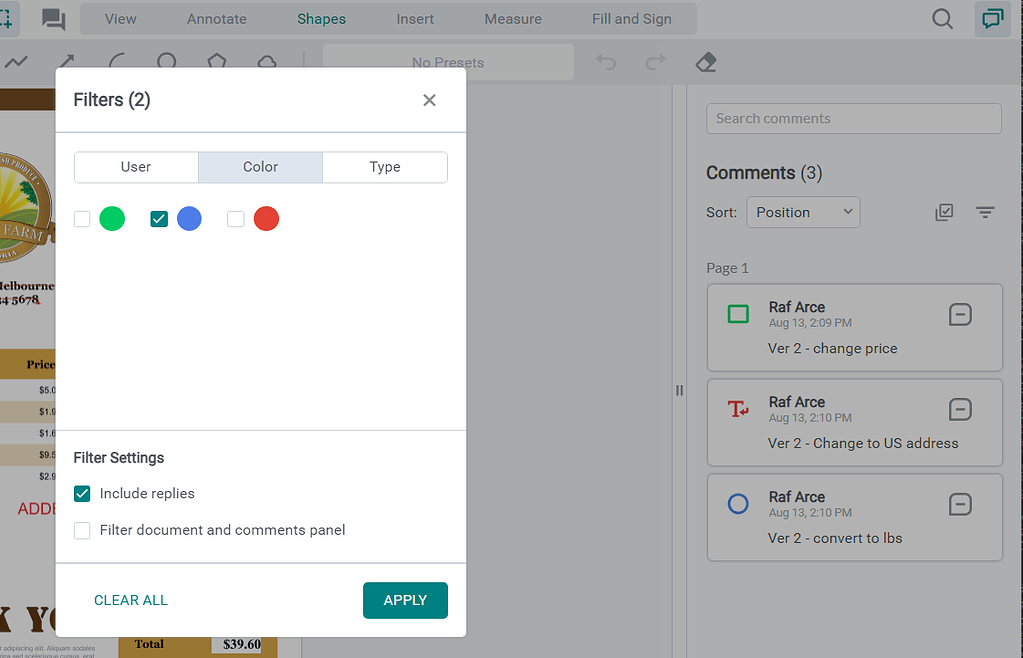 Determine What Annotations Are Shown Based On Filter Setting Webviewer Apryse Community