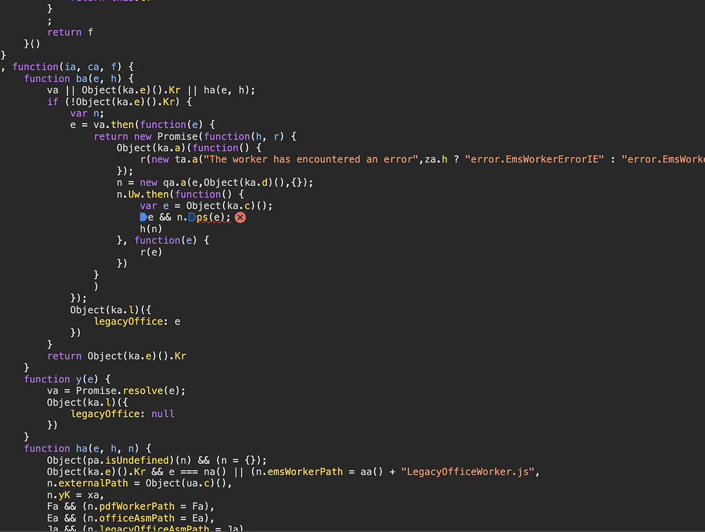 PDFTron viewer works for all office file types (including legacy) in development but not on ...