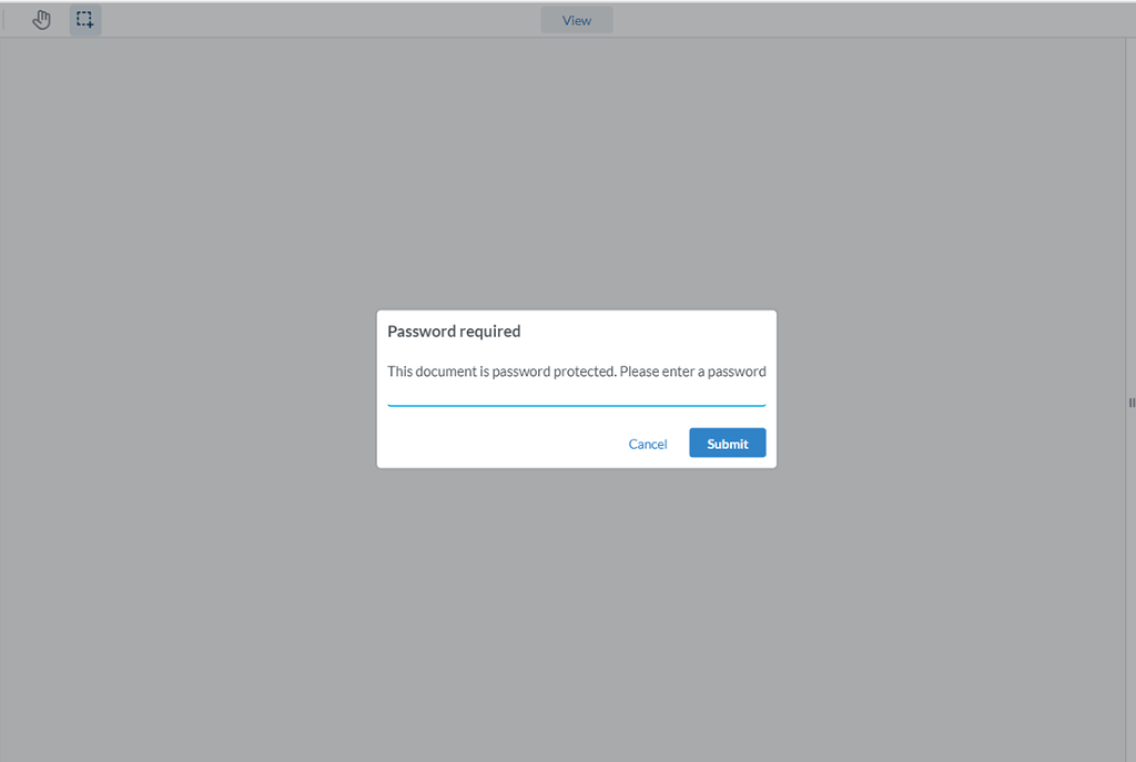 Password protected pdf file not prompting for password - WebViewer - Apryse Community