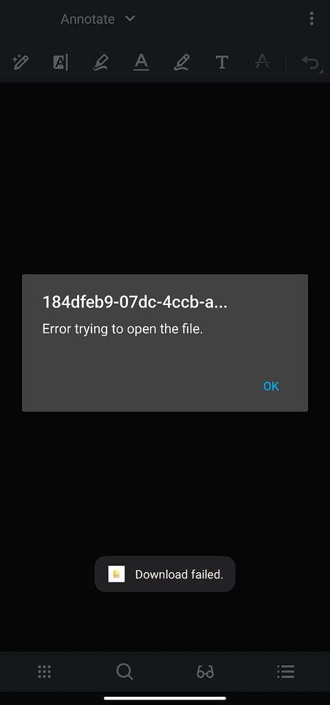 Error While Opening File On Android Device Apryse Sdk Apryse Community
