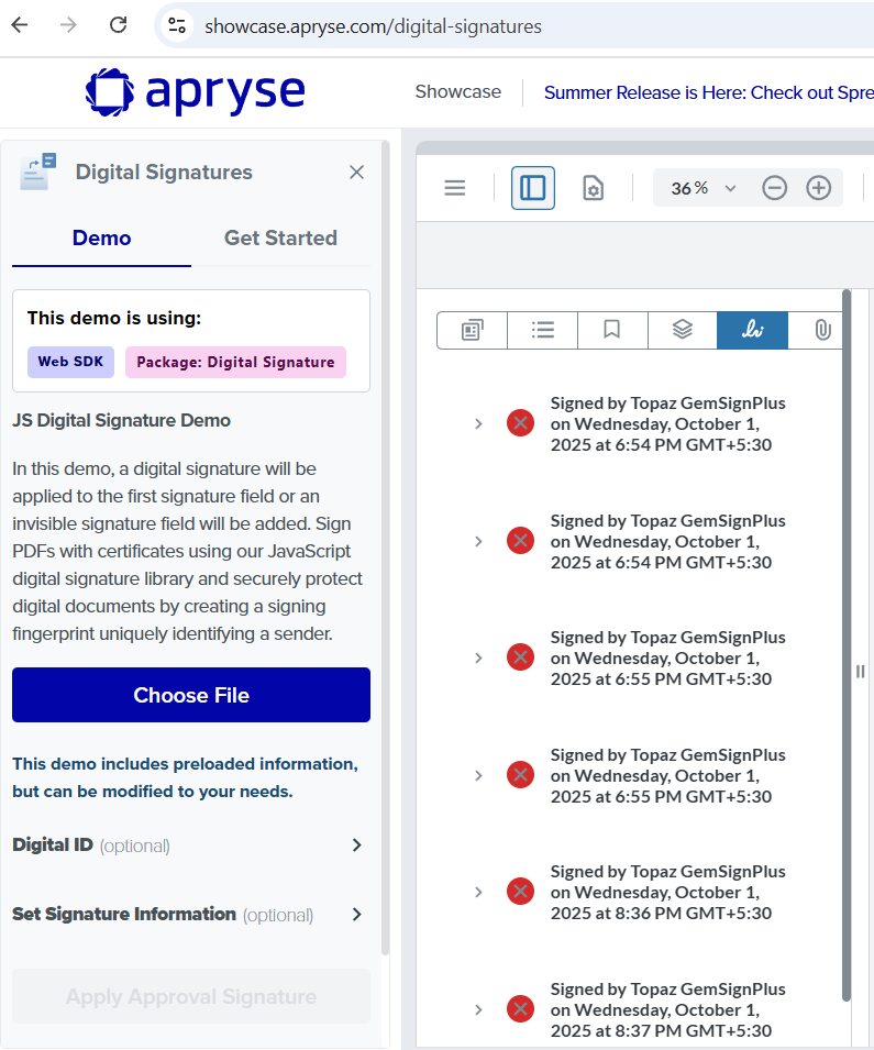 Digital Signatures Showing as Corrupted in WebViewer v11.7.1 and Demo ...
